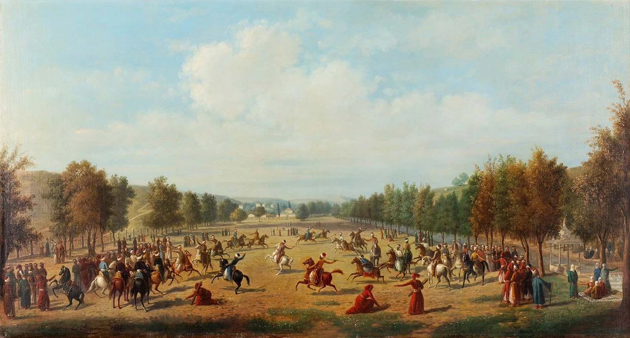 Great javelin derby at Ottoman Palace: Cabbage Eaters and Okra Eaters ...