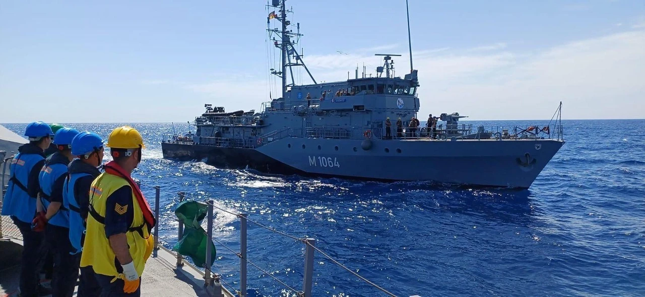 TCG Turkeli conducts exercises with German Navy ship - Türkiye Today