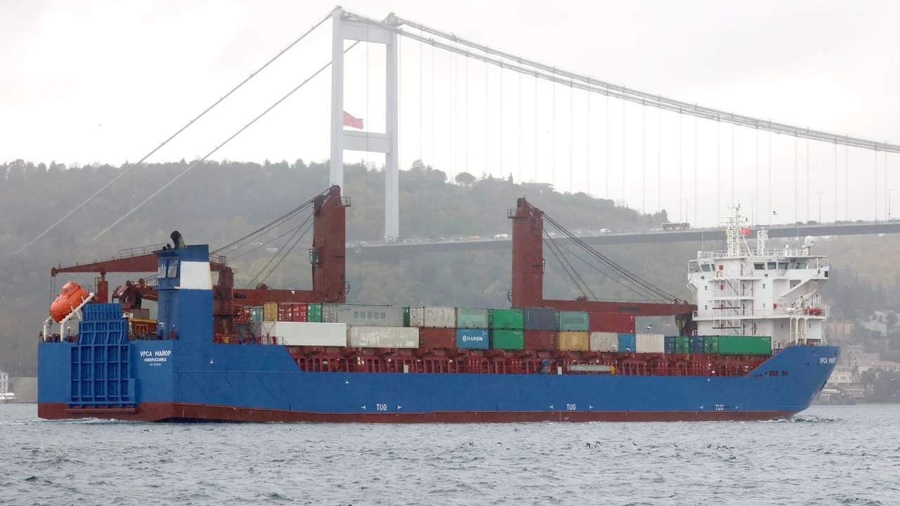 Russian cargo ship Ursa Major sinks in Mediterranean, 2 crew members ...
