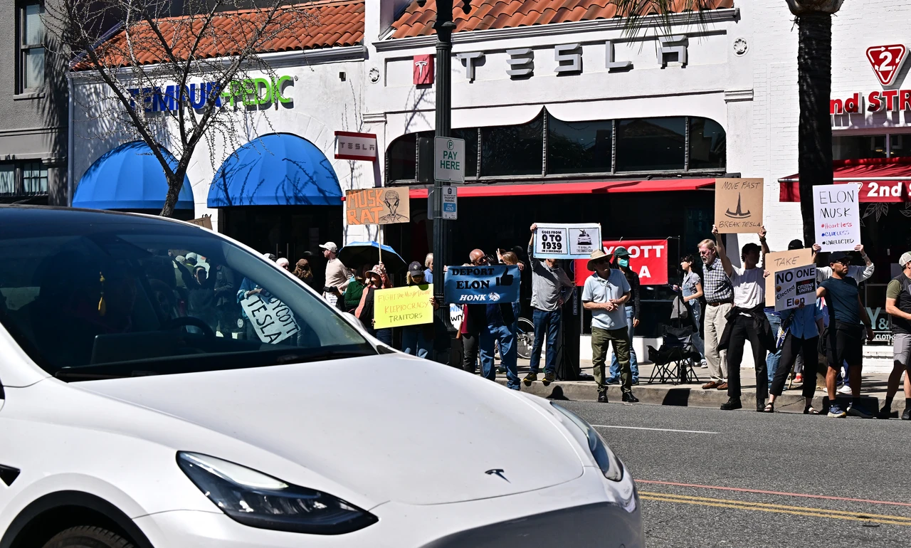 Musk claims Soros among donors funding Tesla protests amid vandalism ...