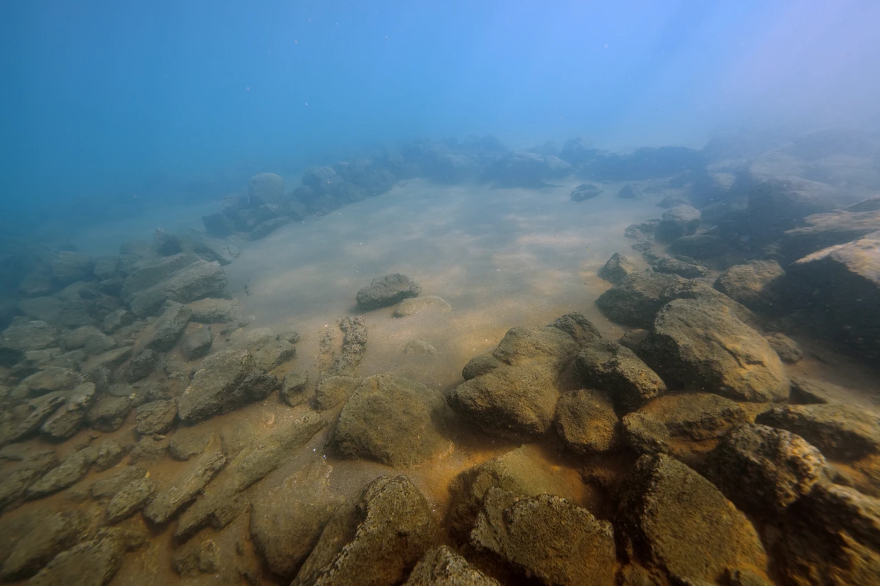 Ancient structures emerge as Lake Van recedes, underwater footage ...
