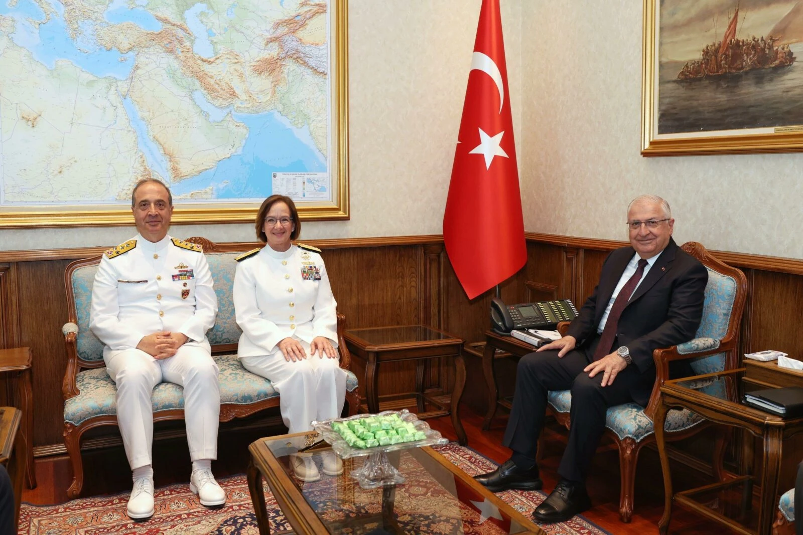US Navy Commander Admiral Lisa Franchetti visits Ankara - Türkiye Today