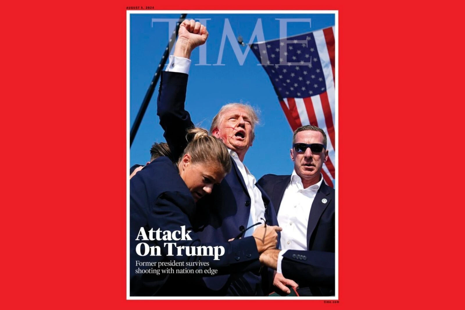 TIME cover captures Trump's victorious gesture after surviving ...